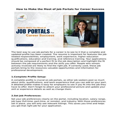 How to Make the Most of Job Portals for Career Success.pdf