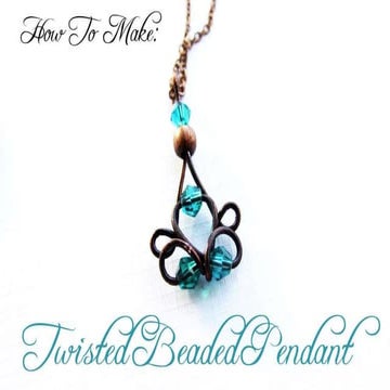 How to Make Twisted Beaded Pendant DIY Jewelry Making Tutorial | PPTX