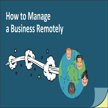 How to Manage a Business Remotely | PDF