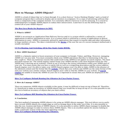 How to Manage ADDS Objects 1.pdf