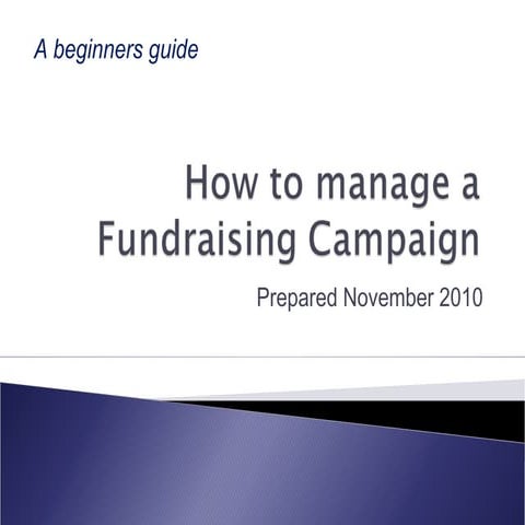 How to plan a fundraising campaign: The key stages | PPT | Non-Profit ...