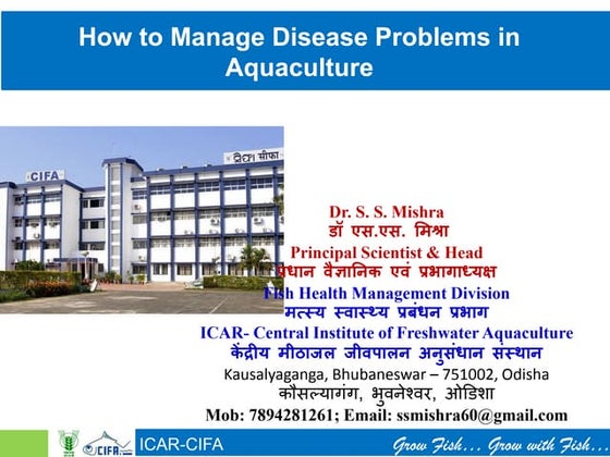 Fish disease and health management | PDF