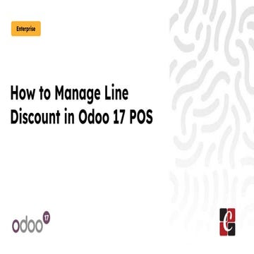 How to Manage Line Discount in Odoo 17 POS | PPT