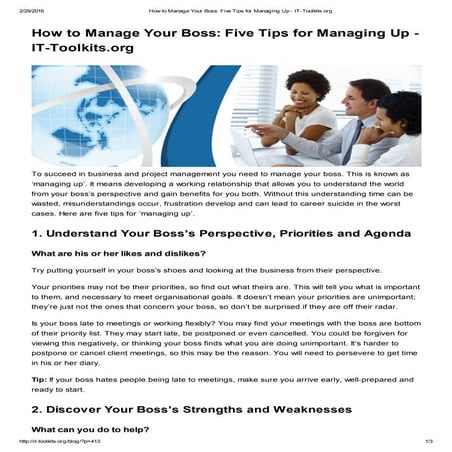 Managing Your Boss For the Employees in 2025 | PPT