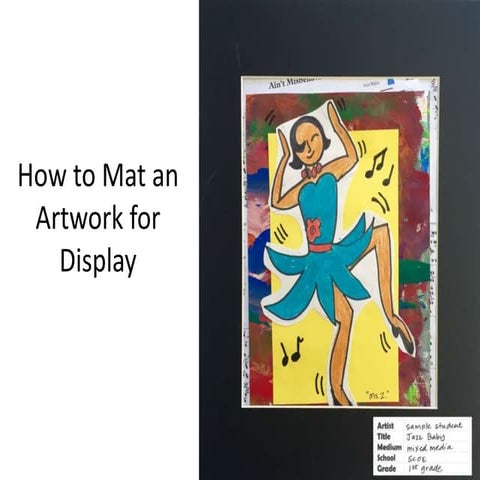 How to mat an artwork for display | PPT
