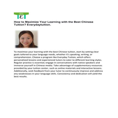 How to Maximize Your Learning with the Best Chinese Tuition.pdf
