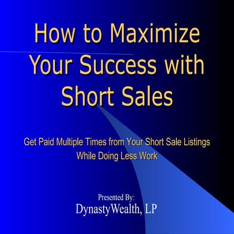Short Sale Process flowchart | PDF