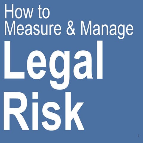 How to measure and manage legal risk | PPSX