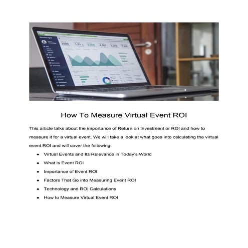 Event ROI - Return on Investment | PPTX