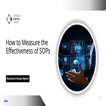 Measuring the Effectiveness of Standard Operating Procedures (SOPs) | PPTX