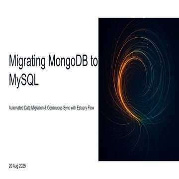 How to Migrate MongoDB to MySQL Using Estuary Flow | PPTX
