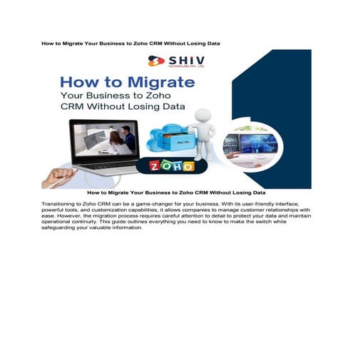 A Guide: Seamless Business Migration to Zoho CRM Services | PDF