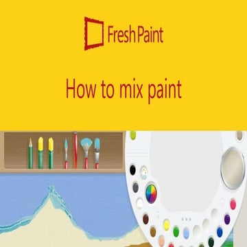 How to mix paint | PPT