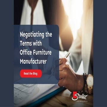 How to Negotiate Terms with Office Furniture Manufacturers | PPTX