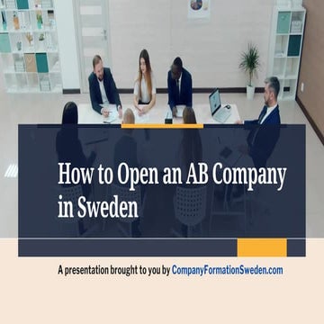 How to Open an AB Company in Sweden | PDF
