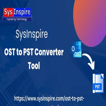 How to Open OST file to PST Outlook.pptx