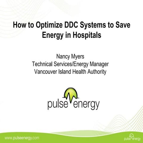 How to optimize ddc systems to save energy in hospitals | PDF