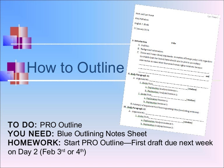 How to Outline