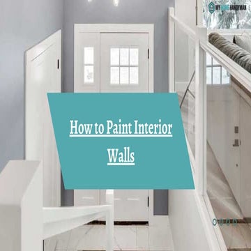 How to Paint Interior Walls - My Home Handyman