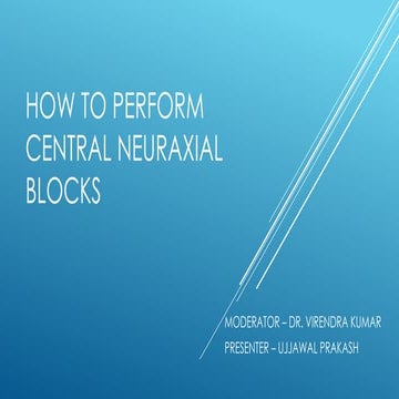 Spinal & epidural needle | PPTX