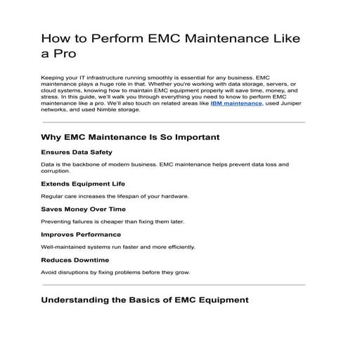 How to Perform EMC Maintenance Like a Pro.pdf
