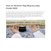 How to Perform Hajj Step by step Guide 2022.pdf | Islam | Religion ...