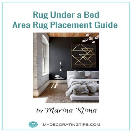 How to place a rug under a bed area rug placement | PDF