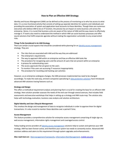 Identity and access management | PPT