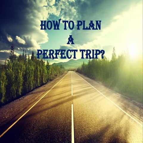 How To Plan A Perfect Trip | PDF
