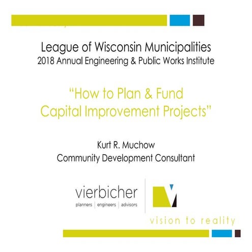 How to Plan & Fund Capital Improvements Projects | PDF