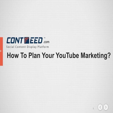 How To Plan Your YouTube Marketing? | PPT