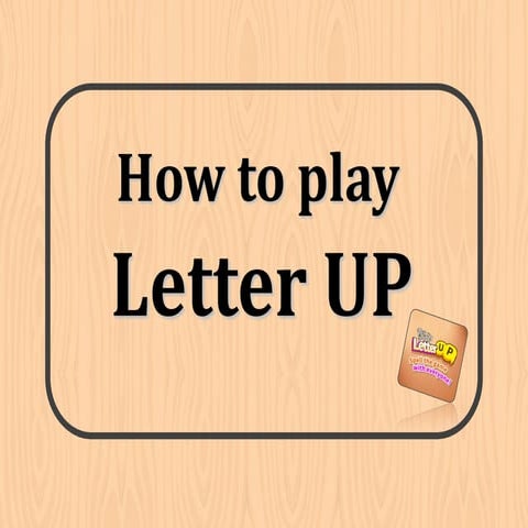 How to Play Letter UP | PDF