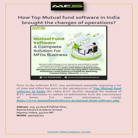How Top Mutual fund software in India brought the changes of operations.pdf