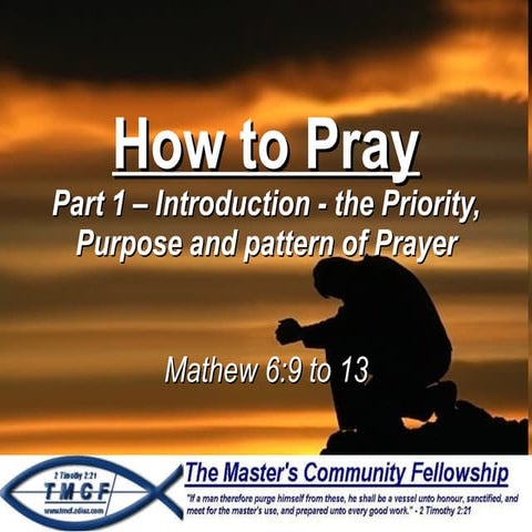 How to pray - part 1 | PPT