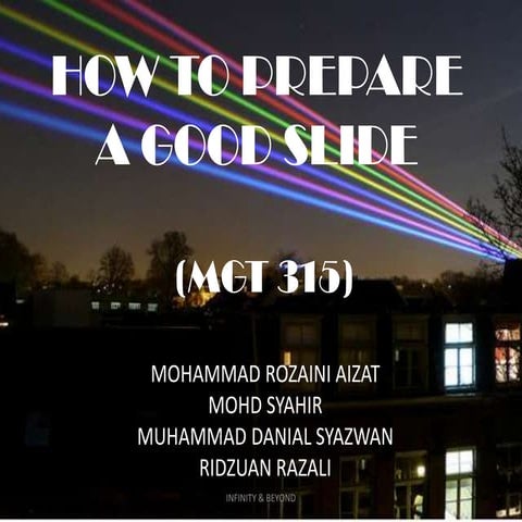 How to prepare a good slide | PPT