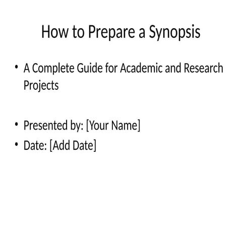 How to write a medical synopsis.pptx