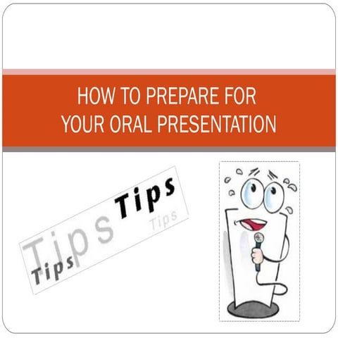 How to prepare for an oral presentation 3 eso | PPT