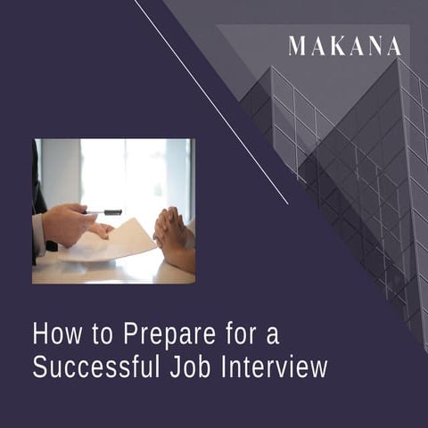 How to prepare for a successful job interview | PPT