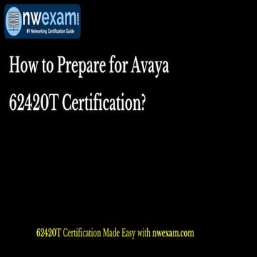 Avaya 70190T Exam Questions: What to Expect & How to Prepare | PDF
