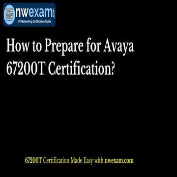 Avaya 70190T Exam Questions: What to Expect & How to Prepare | PDF