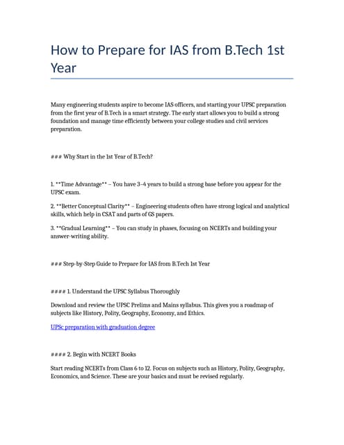 How to prepare for IAS from BTechPPT.pptx