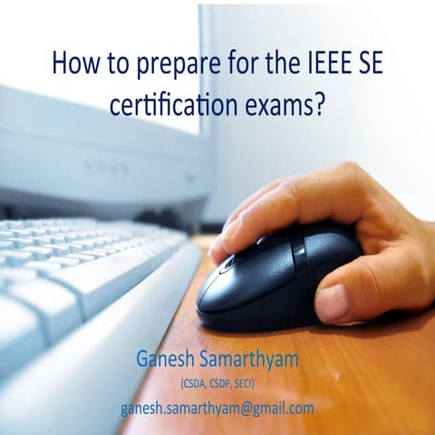 How to prepare for ieee se certifications | PDF