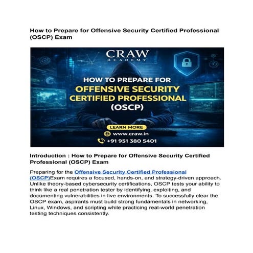 How to Prepare for Offensive Security Certified Professional (OSCP) Exam.pdf