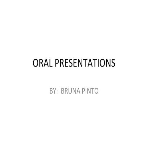 How to prepare oral presentation 2012 | PPT