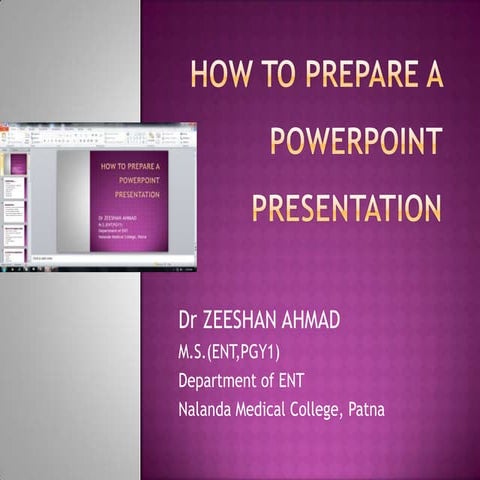 How to prepare powerpoint presentation | PPTX