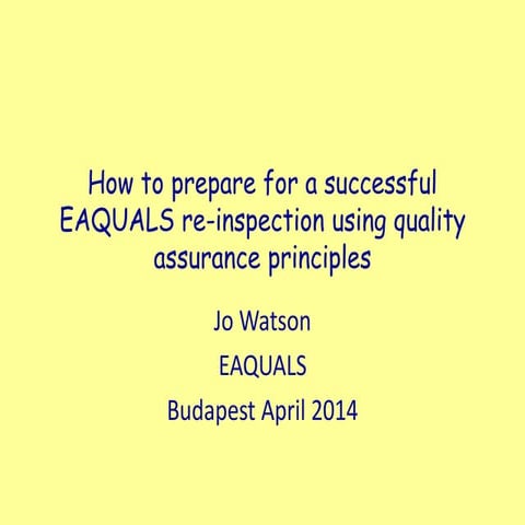 How to prepare_re-inspection_presentation_jo_watson | PPT