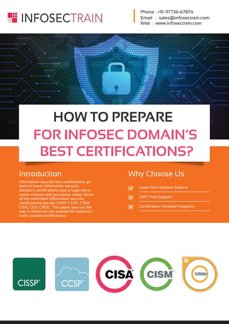 CISA Domain- 1 - InfosecTrain | PDF | Business | Business and Finance