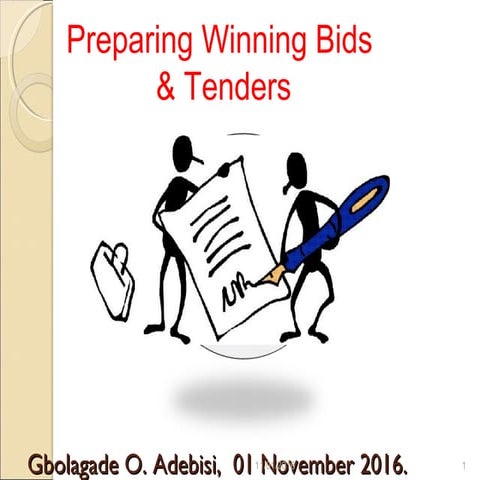 How to prepare winning bids and tenders final version 01 november 2016 ...