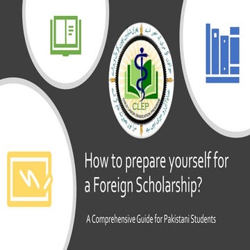 How to prepare yourself for a foreign scholarship | PPT
