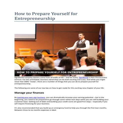 Top 10 secrets of being successful entrepreneur | PPTX